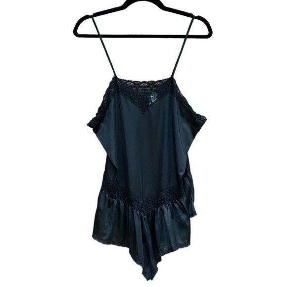 Sears | Intimates & Sleepwear | Vintage Sears Black Nylon Lace One ...
